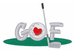 Love Golf Embroidery Design | AnnTheGran.com