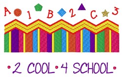 2 Cool 4 School Embroidery Design | AnnTheGran.com