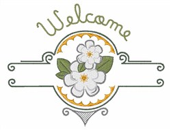 Welcome Florals Embroidery Design | AnnTheGran.com