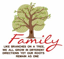 Family Tree Embroidery Design | AnnTheGran.com