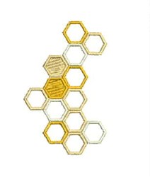 Honeycomb Embroidery Design | AnnTheGran.com