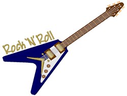 Rock N Roll Embroidery Design | AnnTheGran.com