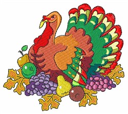 Thanksgiving Turkey Embroidery Design | AnnTheGran.com