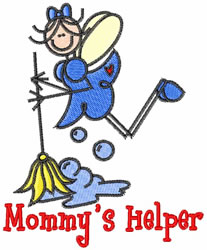 Mommys Helper Embroidery Design | AnnTheGran.com