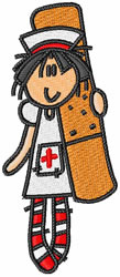 Nurse Band-Aid Embroidery Design | AnnTheGran.com