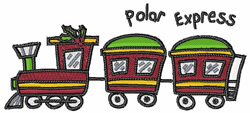 Polar Express Train Embroidery Design | AnnTheGran.com