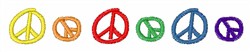 Peace Signs Embroidery Design | AnnTheGran.com