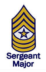 Sergeant Major Embroidery Design | AnnTheGran.com