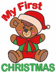 My First Christmas Embroidery Design | AnnTheGran.com