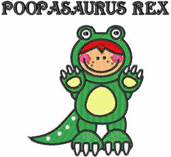 Poopasaurus Rex Embroidery Design | AnnTheGran.com