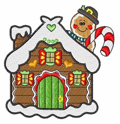 Gingerbread House Embroidery Design | AnnTheGran.com