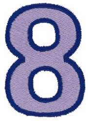 Number 8 Outline Embroidery Design | AnnTheGran.com