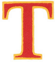 Tau Symbol Outline Embroidery Design | AnnTheGran.com