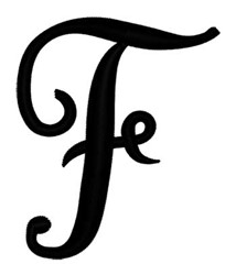 Script Letter F Embroidery Design | AnnTheGran.com