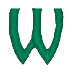 Alphabet W Embroidery Design | AnnTheGran.com