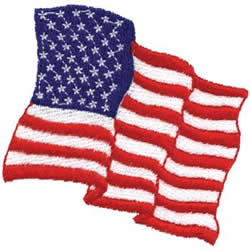 Flag Embroidery Design | AnnTheGran.com