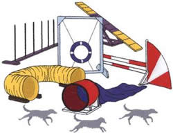 Dog Agility Collage Embroidery Design | AnnTheGran.com