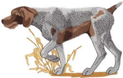 German Wirehair Pointer Embroidery Design | AnnTheGran.com