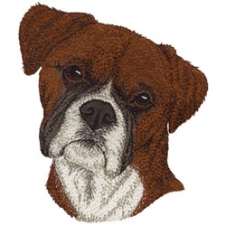 Boxer Embroidery Design | AnnTheGran.com
