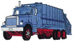 Garbage Truck Embroidery Design | AnnTheGran.com