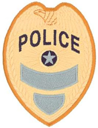 Police Badge Embroidery Design | AnnTheGran.com