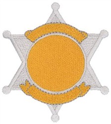 Six Point Star Badge Embroidery Design | AnnTheGran.com