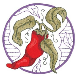Chili Pepper Embroidery Design | AnnTheGran.com