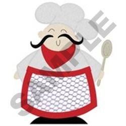 Fat Chef Applique Embroidery Design | AnnTheGran.com