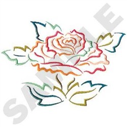 Rose Outline Embroidery Design | AnnTheGran.com