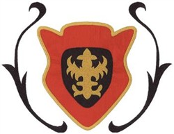 Crest Shield Applique Embroidery Design | AnnTheGran.com