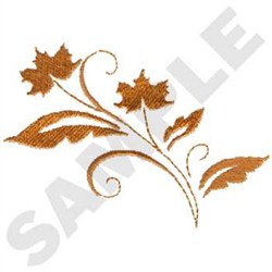 Maple Leaf Scroll Embroidery Design | AnnTheGran.com