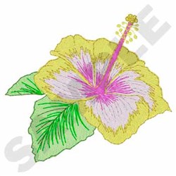 Hibiscus Embroidery Design | AnnTheGran.com