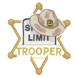 State Trooper Embroidery Design | AnnTheGran.com