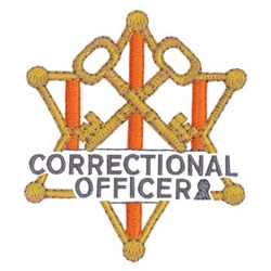 Correctional Officer Embroidery Design | AnnTheGran.com