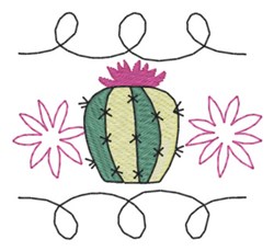 Cactus Flower Embroidery Design | AnnTheGran.com