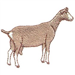 Dairy Goat Embroidery Design | AnnTheGran.com