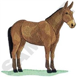 Large Mule Embroidery Design | AnnTheGran.com