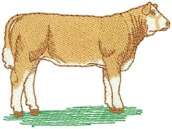 Show Heifer Embroidery Design | AnnTheGran.com