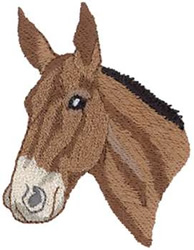 Mule Head Embroidery Design | AnnTheGran.com