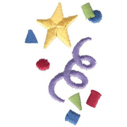 Confetti - Accent Embroidery Design | AnnTheGran.com