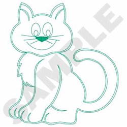 Cat Outline Embroidery Design | AnnTheGran.com