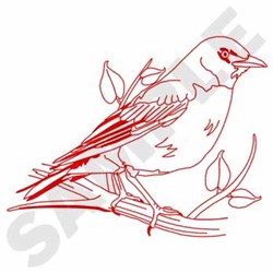 Robin Redwork Embroidery Design | AnnTheGran.com