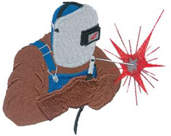 Welder Embroidery Design | AnnTheGran.com