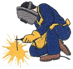 Welder Embroidery Design | AnnTheGran.com