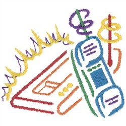 Cordless Phone Embroidery Design | AnnTheGran.com