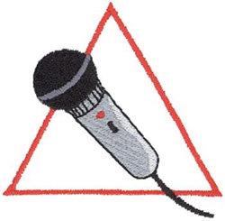 Microphone Embroidery Design | AnnTheGran.com