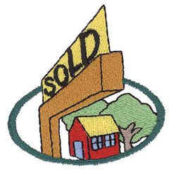 Sold Sign Embroidery Design | AnnTheGran.com