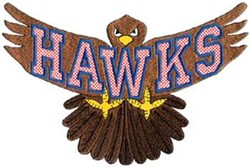 Hawks Embroidery Design | AnnTheGran.com