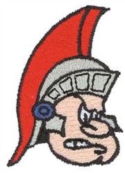 Trojan Head Embroidery Design | AnnTheGran.com