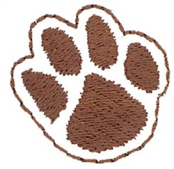Paw Print Mascot Embroidery Design | AnnTheGran.com